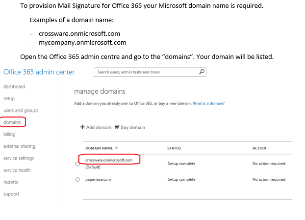 Microsoft domain name | Crossware Knowledge Base