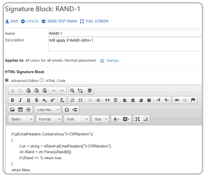 How do I generate a Random Signature? | Crossware Knowledge Base