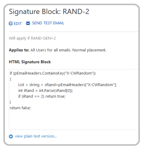 How do I generate a Random Signature? | Crossware Knowledge Base